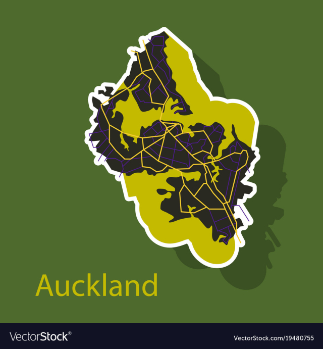 Free: Map - auckland new zealand - sticker vector image - nohat.cc