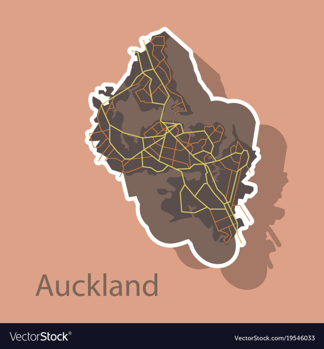 Free: Map - auckland new zealand - sticker vector image - nohat.cc