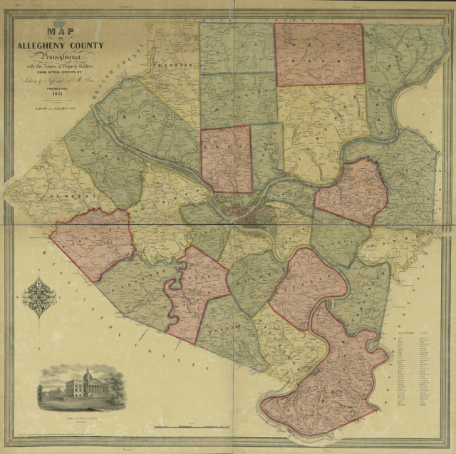 Free: Map of Allegheny County, Pennsylvania, | Free Photo - rawpixel ...