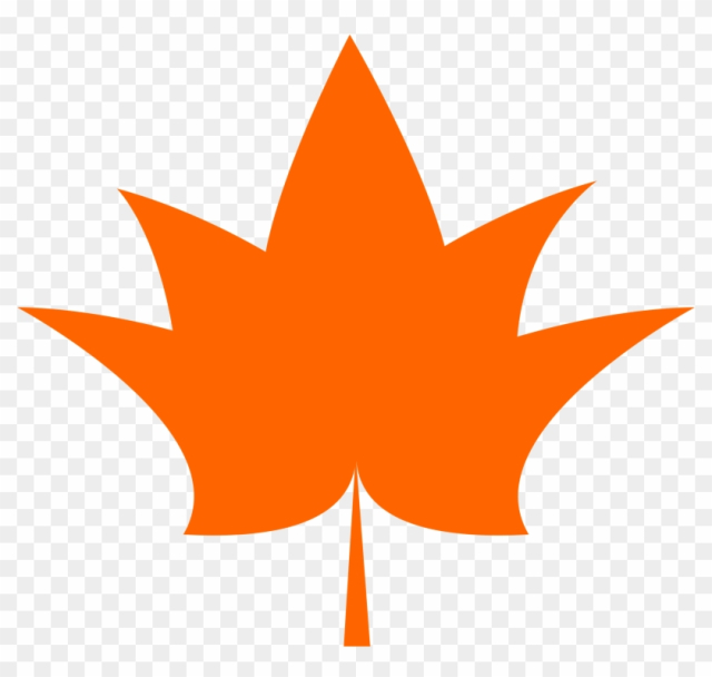 Free: Maple Leaf Clipart November - Clip Art One Color - nohat.cc
