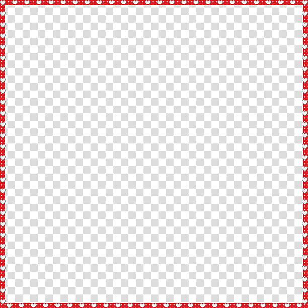 Free: Marcos en, red and white heart boarder frame illustration ...