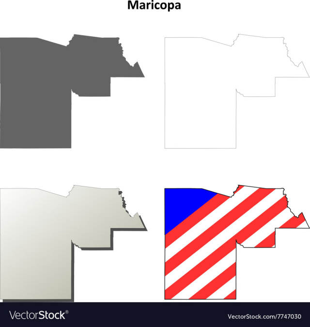 Free: Maricopa County Arizona outline map set vector image - nohat.cc