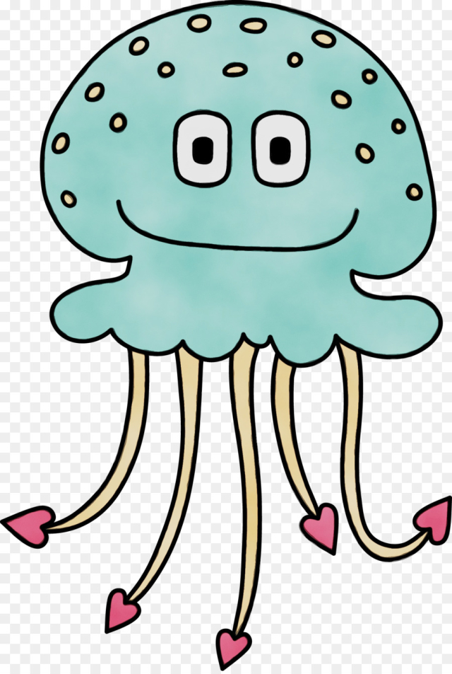 Free: marine invertebrates cartoon pink head octopus - nohat.cc