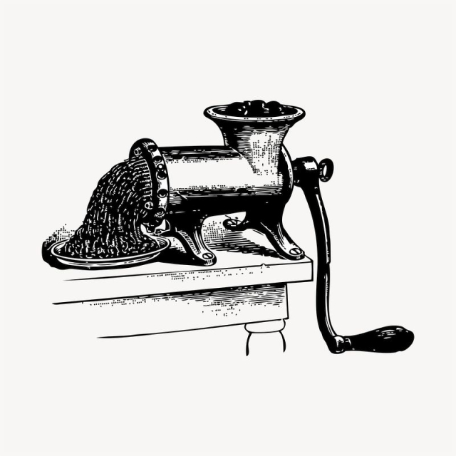 Free: Meat grinder drawing, vintage object | Free Vector - rawpixel ...