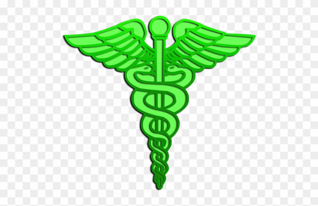 Free: Medical Green Caduceus Logo Symbol Clip Art - Caduceus Green ...