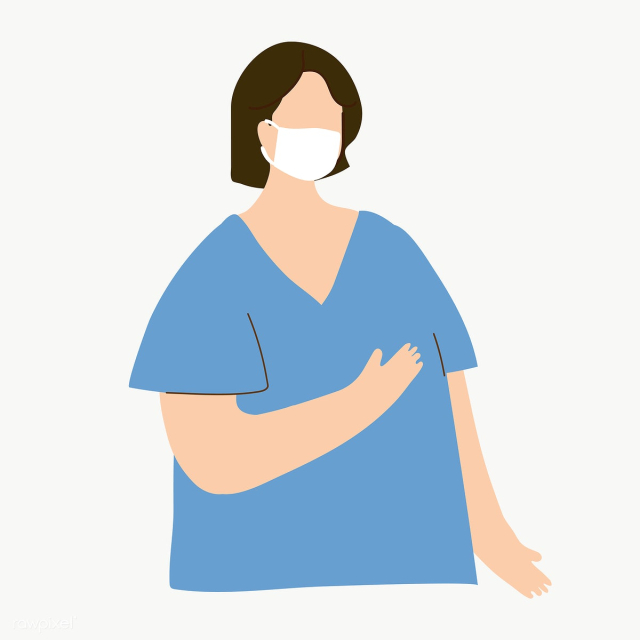 Free: Medical staff wearing a face mask to prevent coronavirus ...