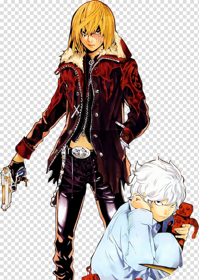 Free: Mello Near Light Yagami Death Note, Anime transparent background ...