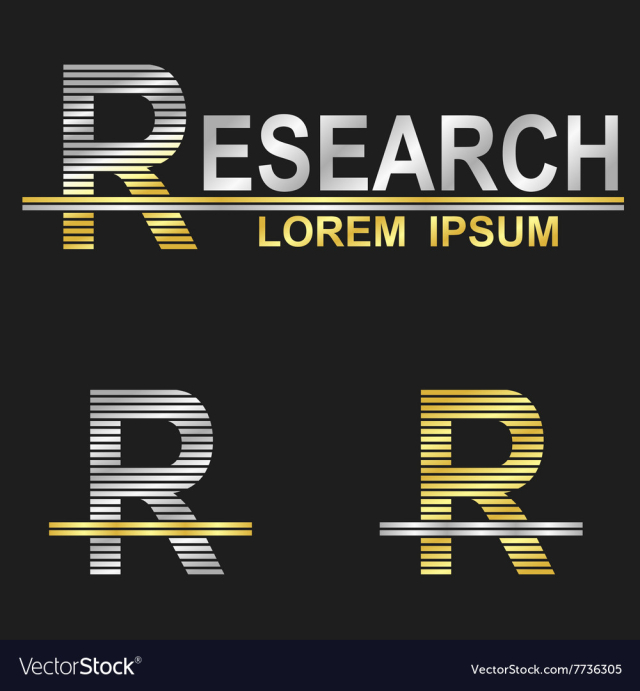 Free: Metallic business font design - letter R vector image - nohat.cc