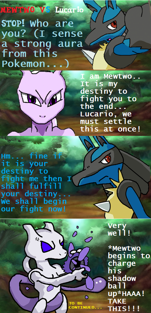 Mewtwo And Lucario