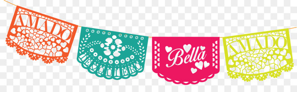 Free: Mexican cuisine Paper Banner Papel picado Clip art - fiesta ...