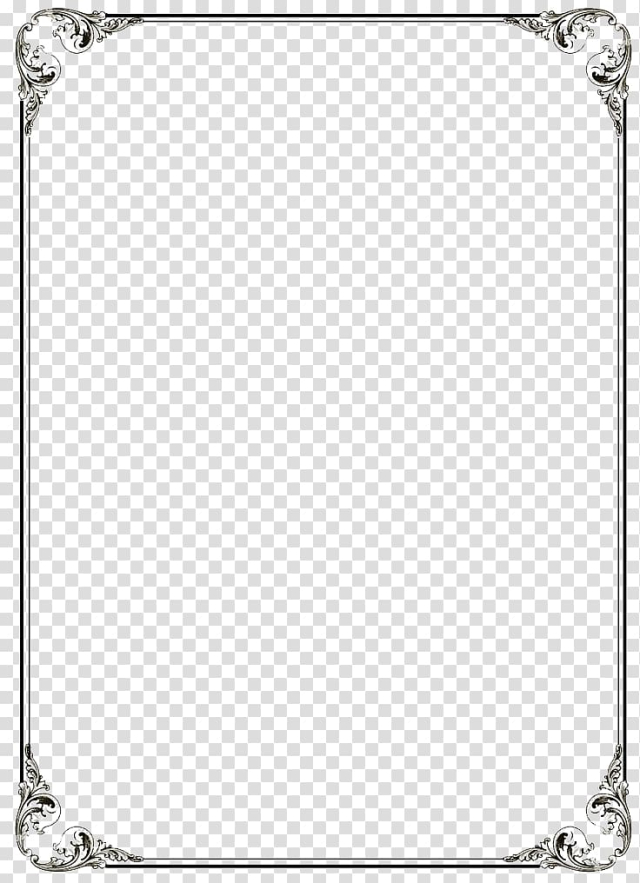 Free: Microsoft Word Template , Black Border Frame File, black frame ...