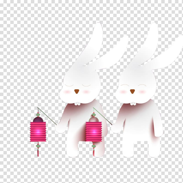 Free: Mid-Autumn Festival Moon rabbit Lantern Change, Mid-Rabbit ...