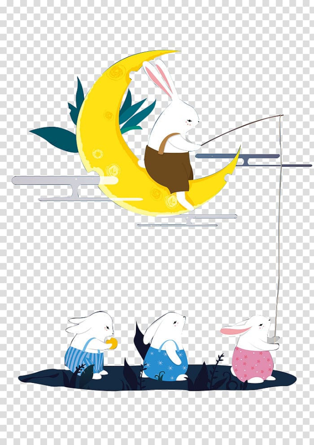 Free: Mid-Autumn Festival Rabbit, Mid-rabbit transparent background PNG ...