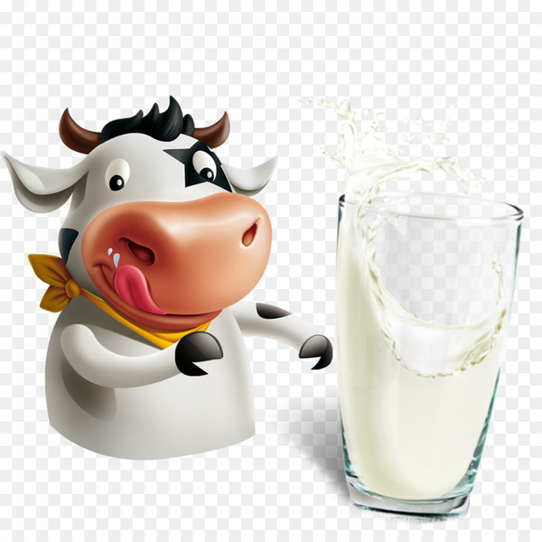 Free: Milkshake Cattle Soured milk Cream - Cow and milk - nohat.cc