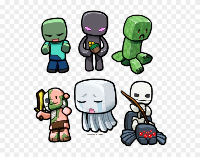 Free: Minecraft Characters Framed Maxi Poster - nohat.cc