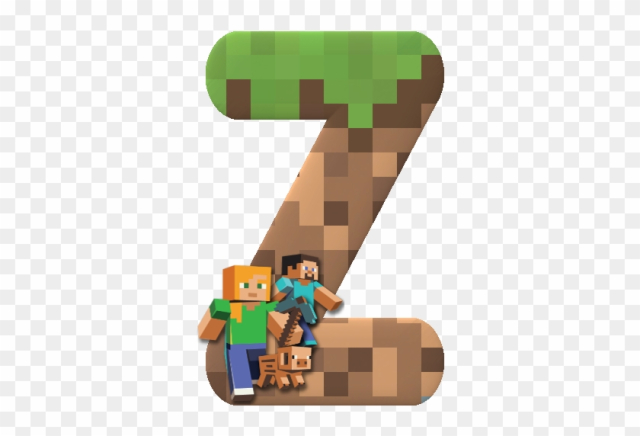 Free: Minecraft Z Letter Alphabet - Minecraft Collectible Sticker Cards ...