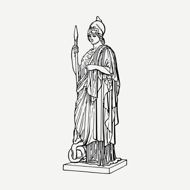 Free: Minerva statue drawing, vintage | Free PSD - rawpixel - nohat.cc
