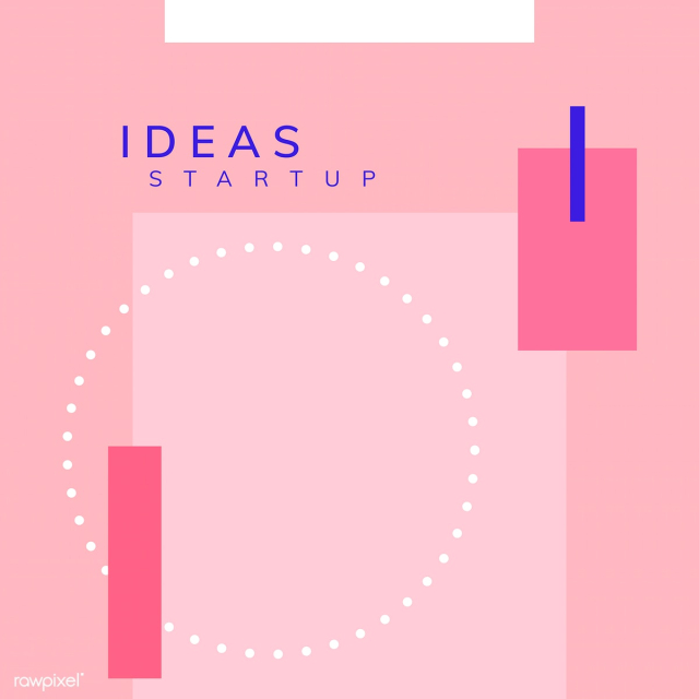 Free: Minimal Memphis design start-up poster vector | Free stock vector ...