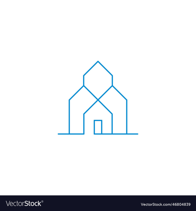 Free: minimalist skyscraper city building line art logo - nohat.cc