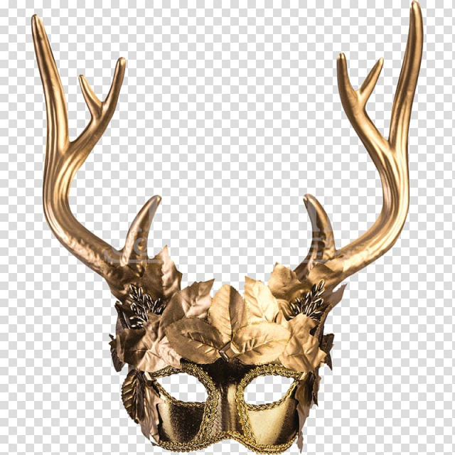 Free: Minotaur Mask Masquerade ball Faun Costume, mask transparent ...