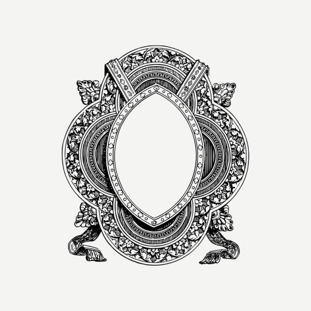 Free: Mirror frame collage element, vintage | Free PSD Illustration ...