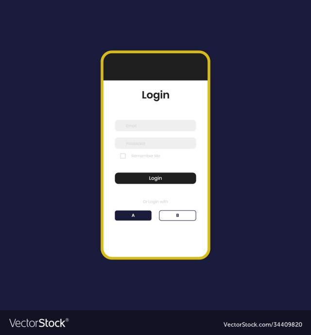 Free: mockup screen with login form - nohat.cc
