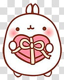Free: Molang, emoticon holding heart transparent background PNG clipart ...