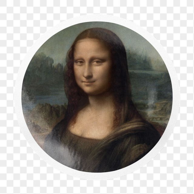 Free: Mona Lisa png badge sticker | Free PNG - rawpixel - nohat.cc