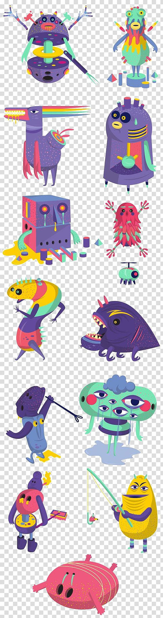 Free: Monster Drawing Illustrator Illustration, Purple Monster ...
