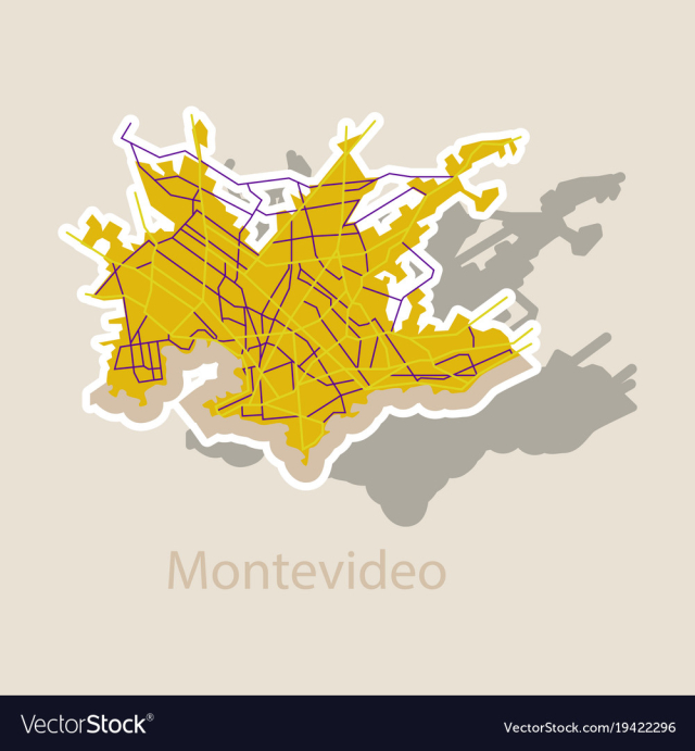 Free: Montevideo sticker map outline version ready for vector image ...
