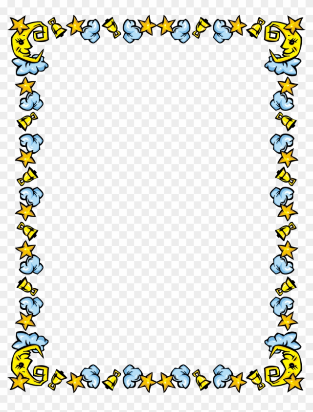 Moon Border Clipart