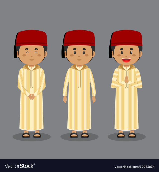 Free: moroccans character with various expression - nohat.cc