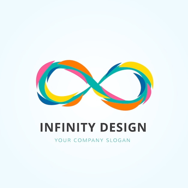 Free: Multicolor infinity logo design - nohat.cc