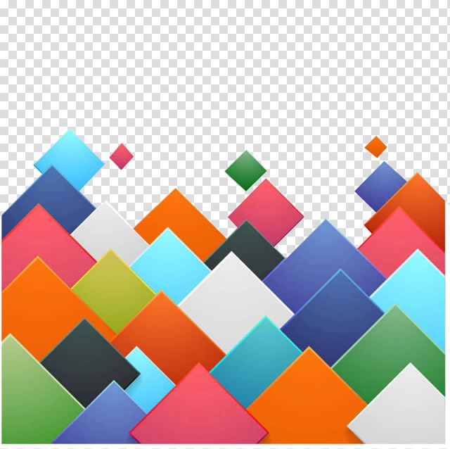 Free: Multicolored abstract , Euclidean Illustration, PPT box frame ...
