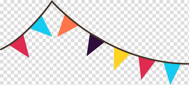 Free: Multicolored flaglets illustration, Bunting Banner Pennon Flag ...