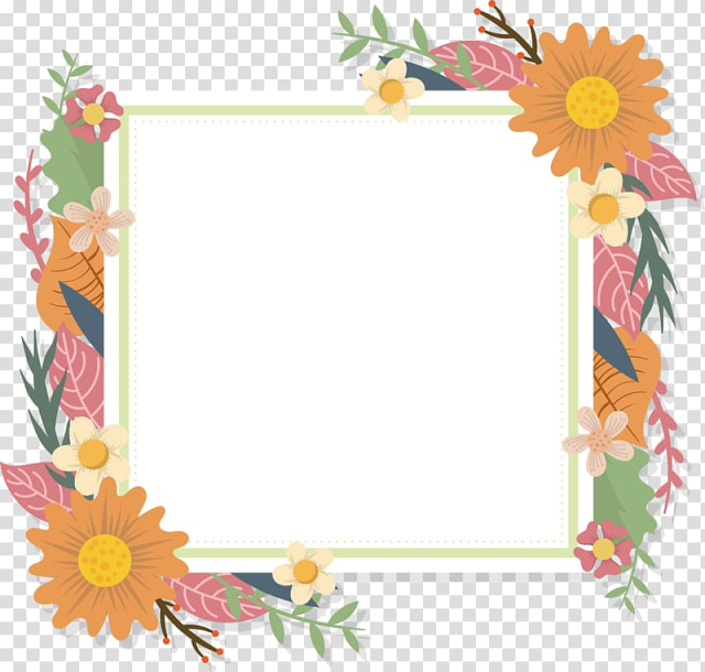 Free: Multicolored frame illustration, Floral design Flower Euclidean ...