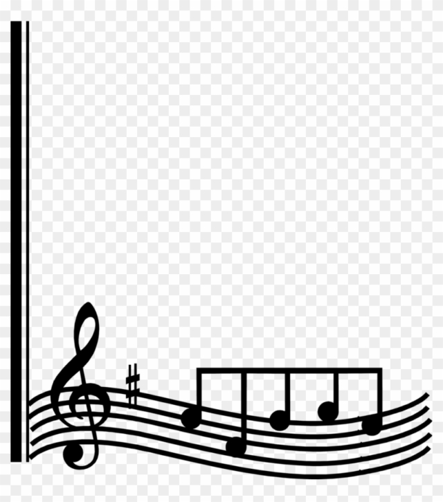 Free: Musical Note Clip Art - Music Note Border Clip Art - nohat.cc