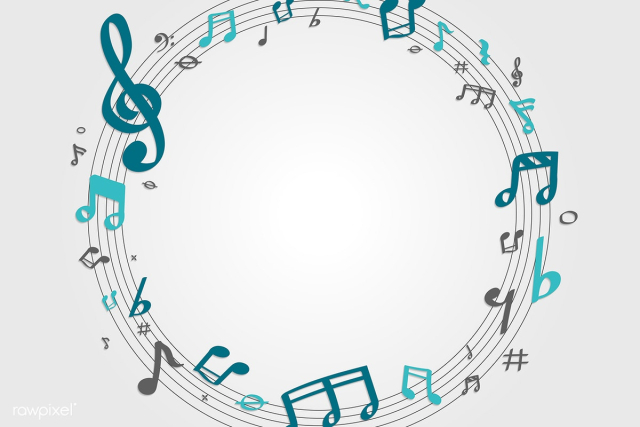 Free: Musical notes frame | Free stock vector - 595877 - nohat.cc