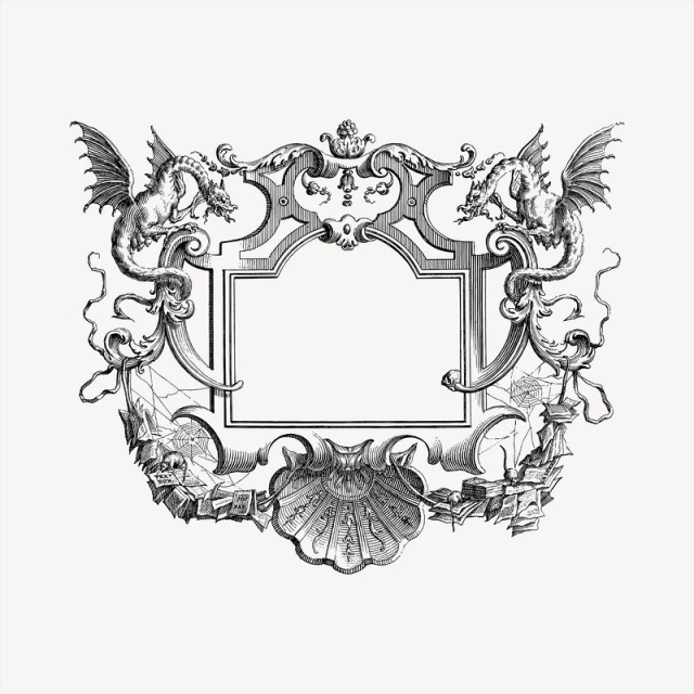 Free: Mythical dragon frame clipart, | Free Vector - rawpixel - nohat.cc