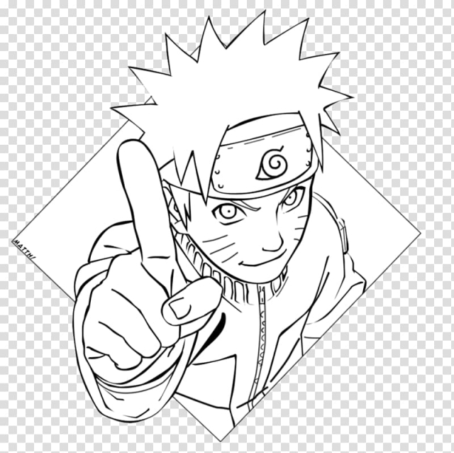 Free: Naruto Uzumaki illustration, Line art Drawing Sasuke Uchiha ...