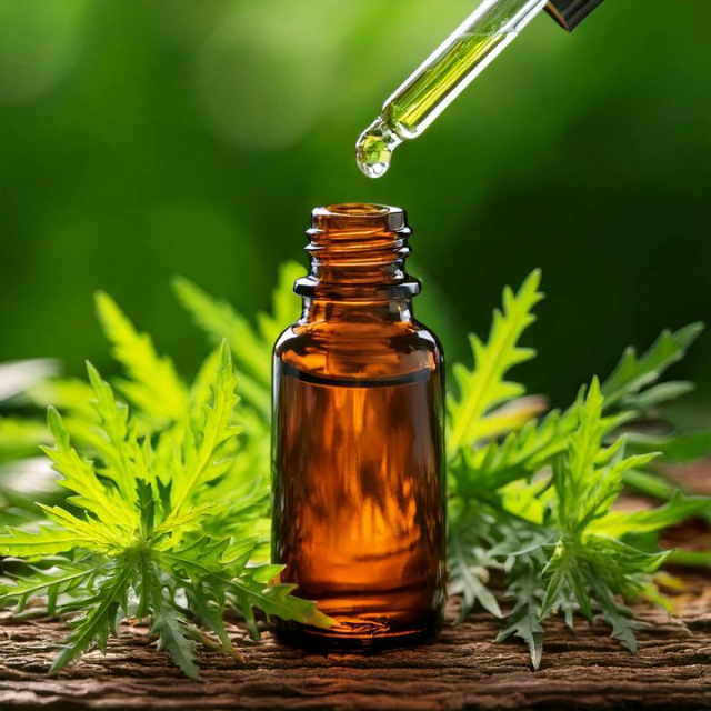 Free: Natural Herbal Oil Dropper with Green Leaves - nohat.cc