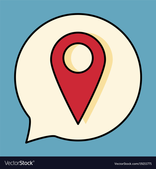Free: Navigation geolocation icon in flat design on vector image - nohat.cc