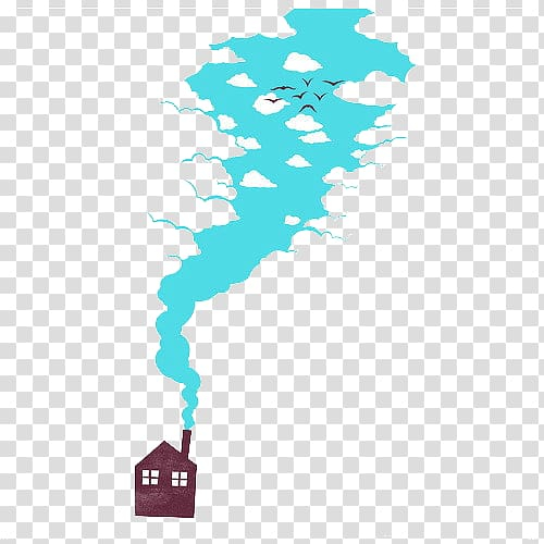 Free: Negative space Visual arts The arts Illustration, Chimney smoke ...