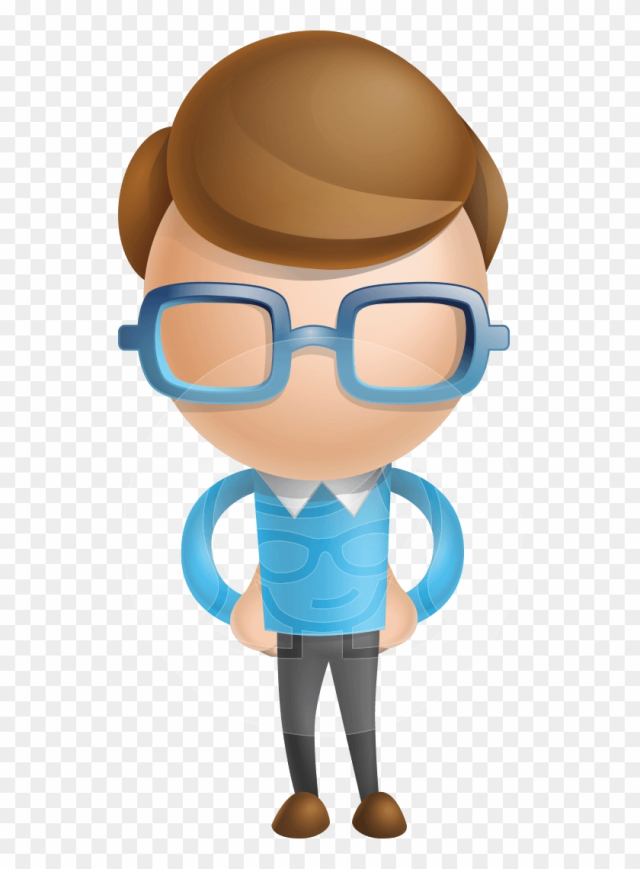 Free: Nerdy - Nerd Action Poses, HD Png Download (#1777339), Free ...