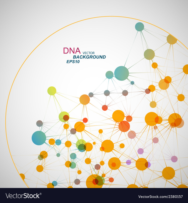 Free: Network connection and DNA eps10 vector image - nohat.cc