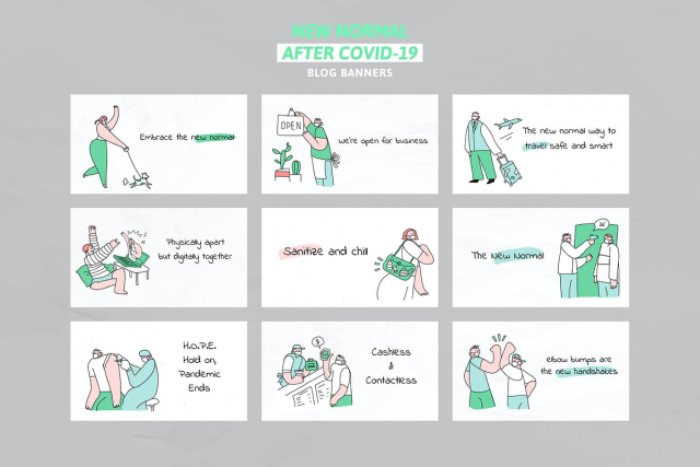 Free: New normal lifestyle template psd after COVID-19 campaign ...