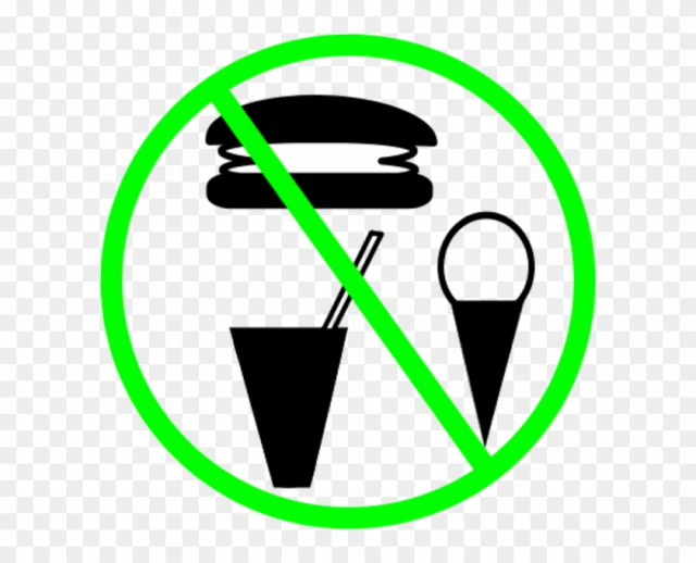 Free: No Food Allowed Sign Vector Clip Art - No Fast Food Png - nohat.cc