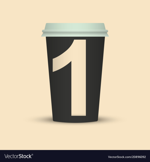 Free: Number one coffee cup vector image - nohat.cc