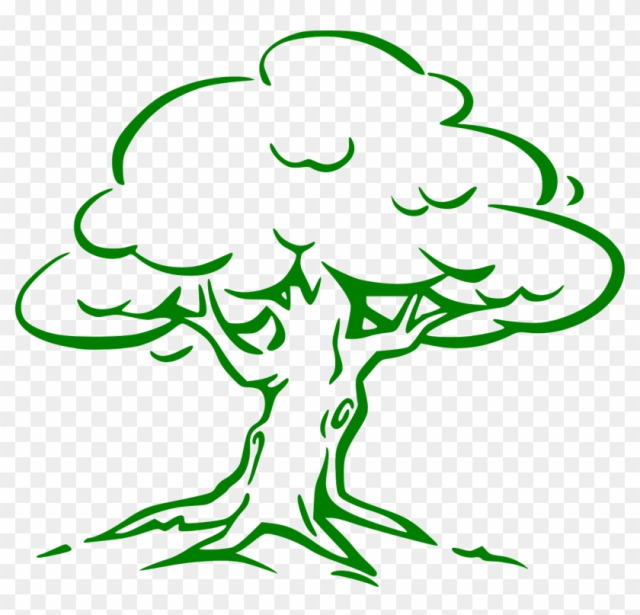 Simple Oak Tree Drawing Oak Tree Drawing Images Free Download On