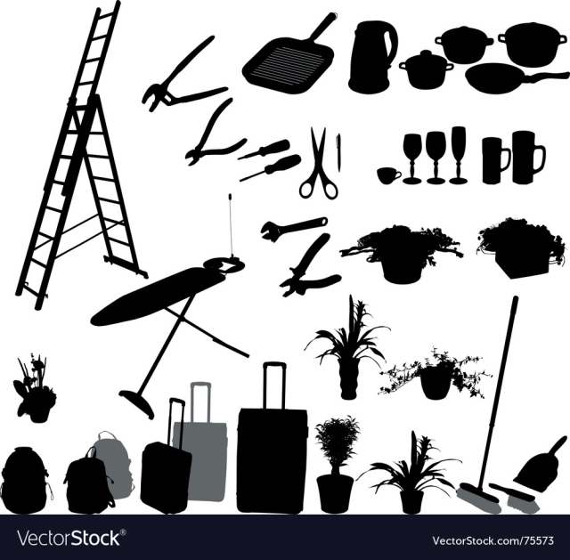 Free: Object silhouettes vector image - nohat.cc